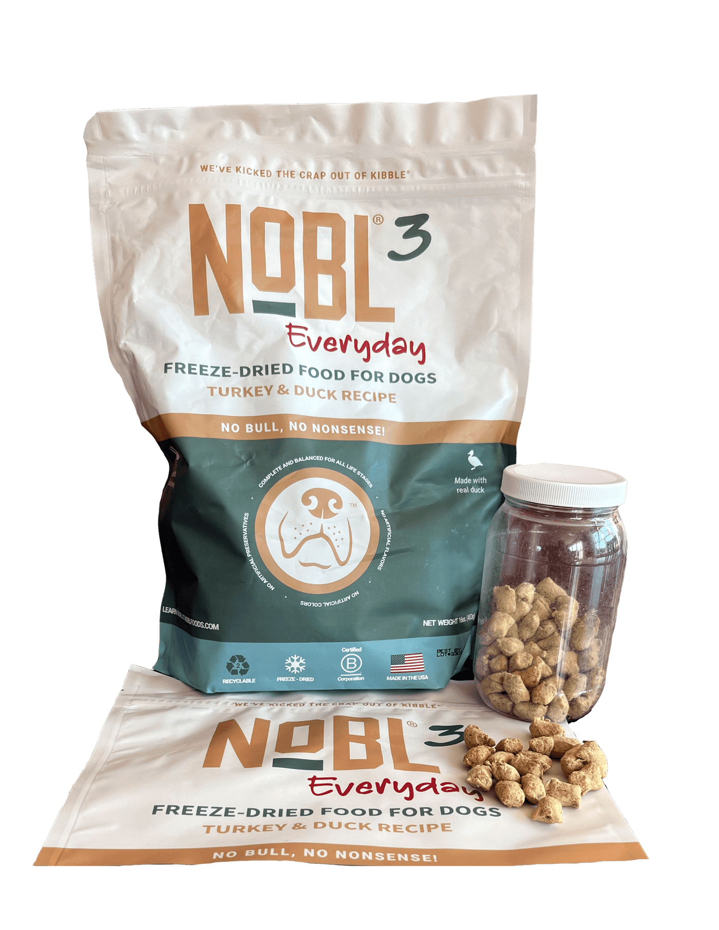 NOBL3 Everyday Turkey & Duck Recipe - All Life Stages - 35oz – NOBL Foods